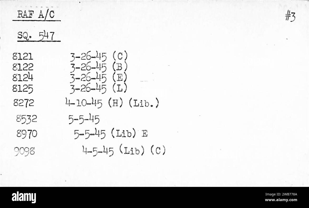 -Foreign Aviation- Royal Air Force (RAF Stock Photo - Alamy