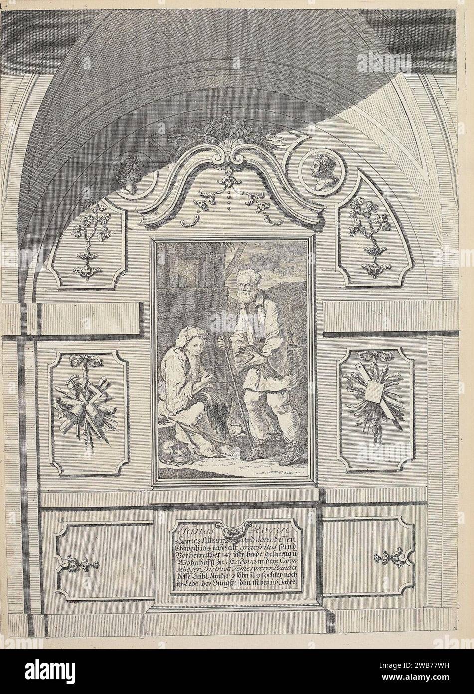 Frans van Stampart or Anton Joseph von Prenner - Portraits of Janos ...