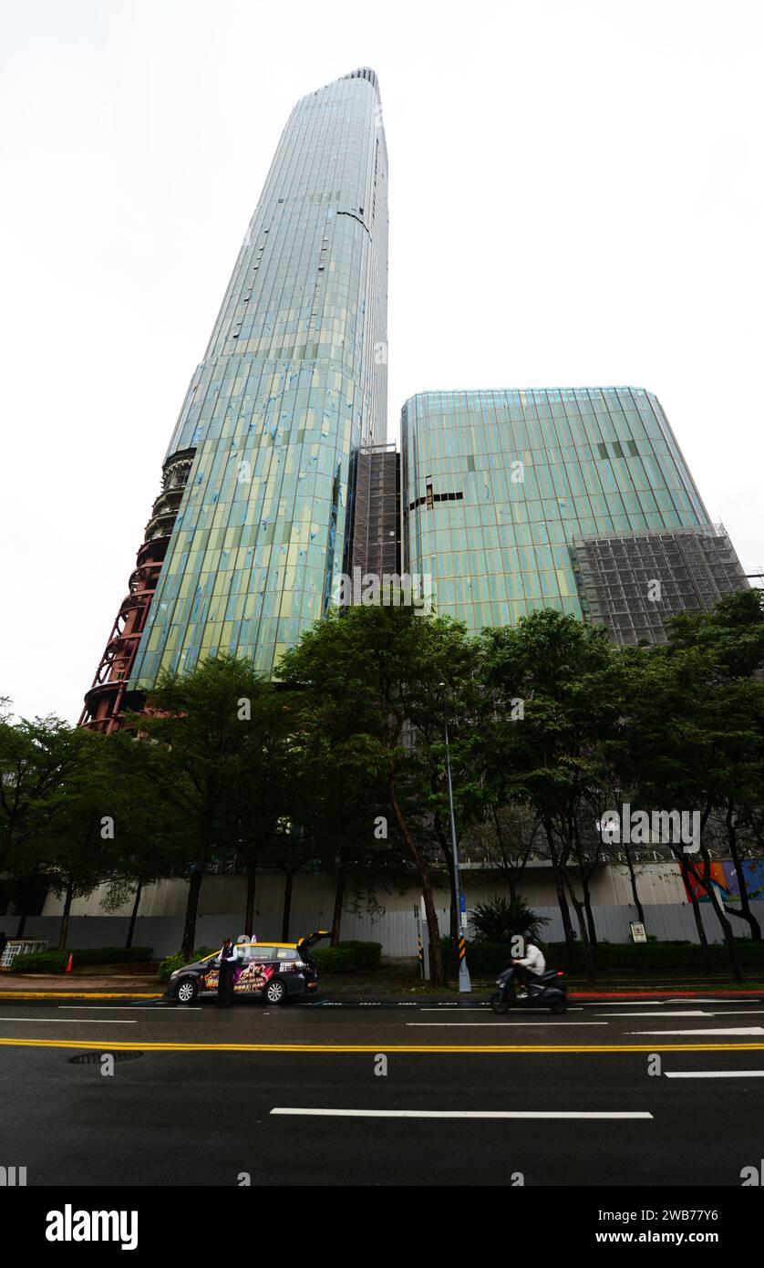 The Sky Taipei in its final construction stages. Taipei, Taiwan Stock ...