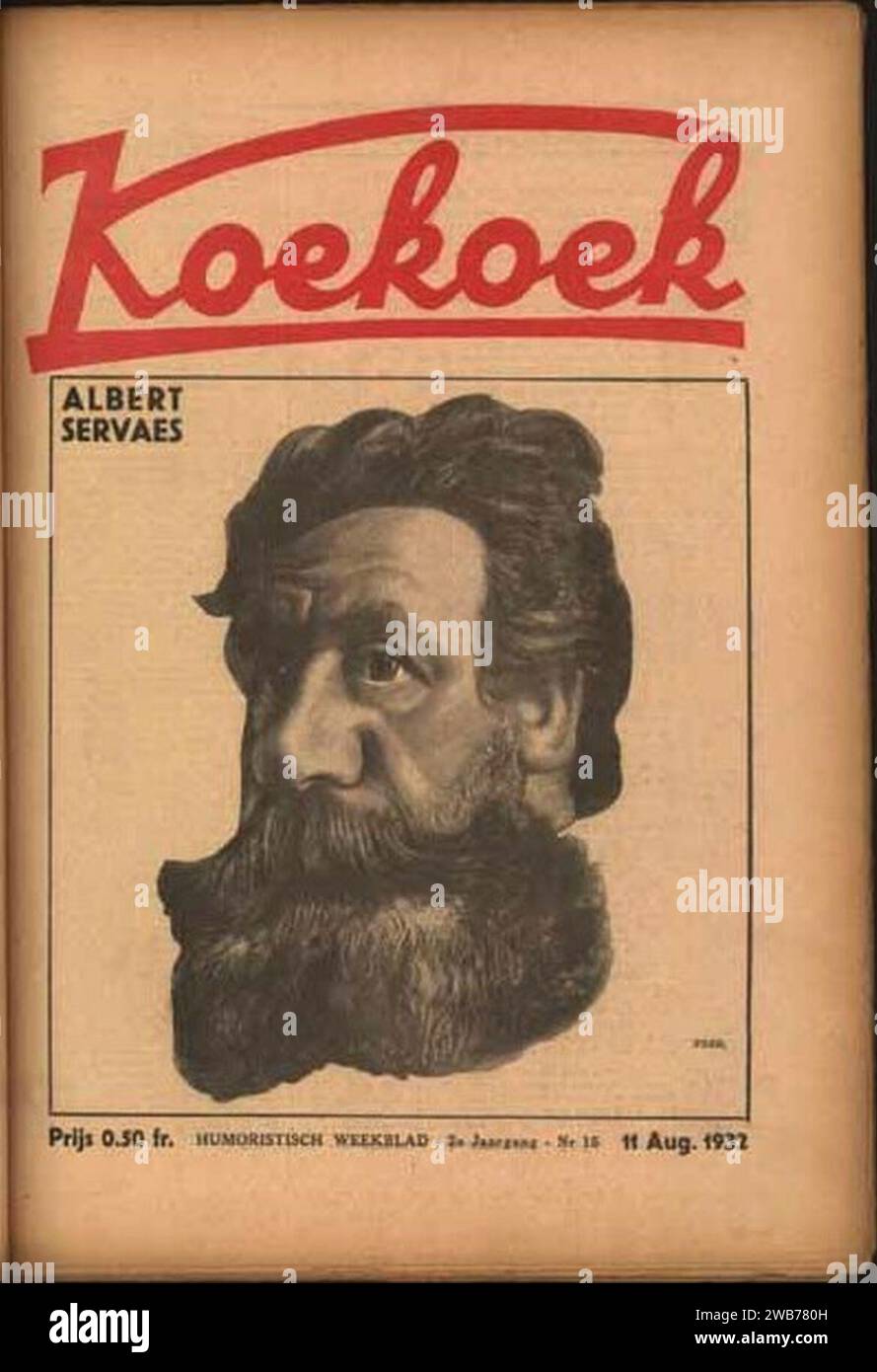 Frits Van den Berghe - Front page of the magazine Koekoek of 11 August ...