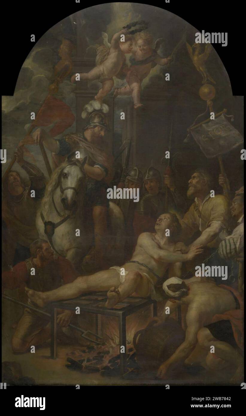 Gaspar de Crayer - The Martyrdom of St. Lawrence Stock Photo - Alamy