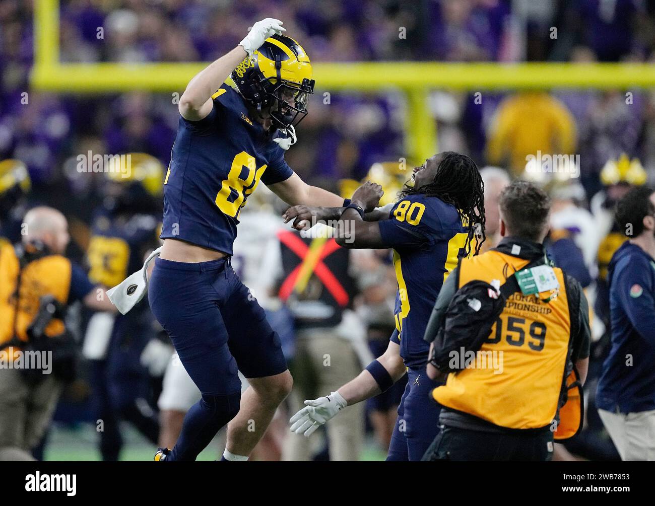 Houston, United States. 08th Jan, 2024. Michigan Wolverines wide ...