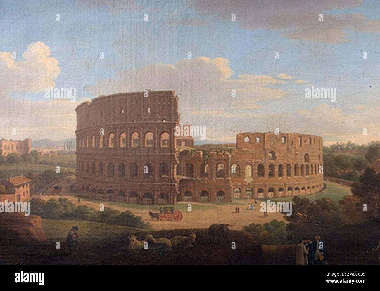 Giacomo van Lint - View of the Colosseum, Rome Stock Photo - Alamy