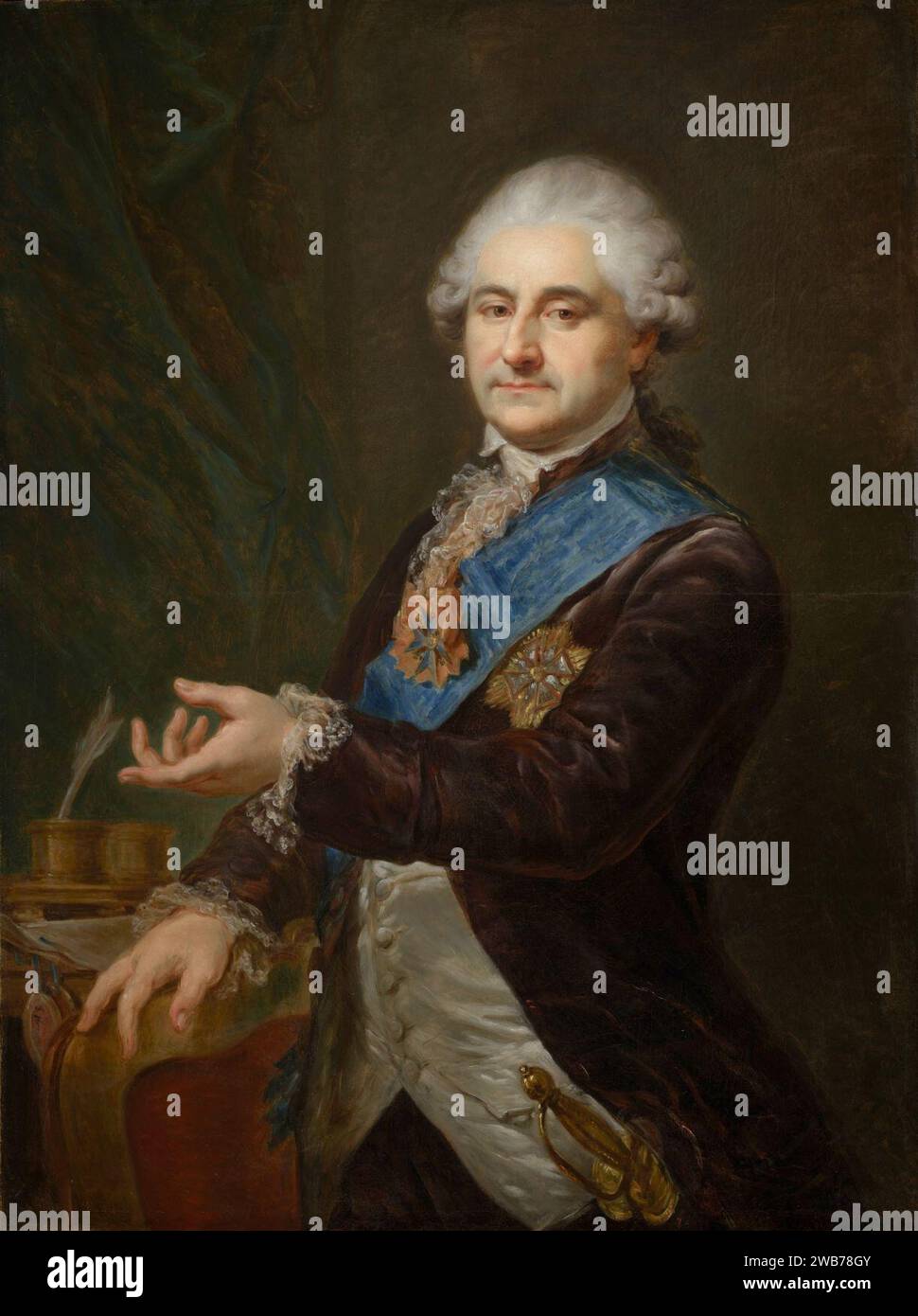 Giovanni Battista Lampi; Marcello Bacciarelli - Portret Stanisława ...