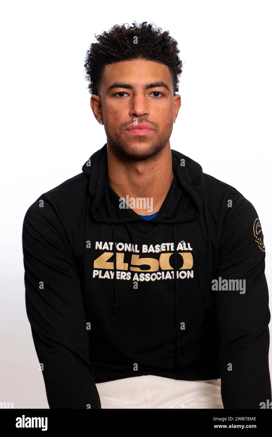 Quentin Grimes poses for a portrait on October 2, 2023 in New York City ...