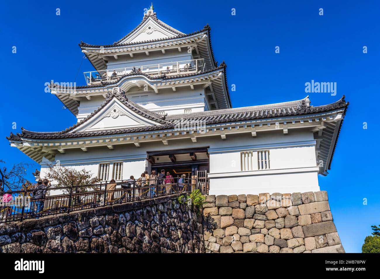 Hojo Castle Odawara Kanagawa Japan. Hojo Clan controlled castle to 1590 ...