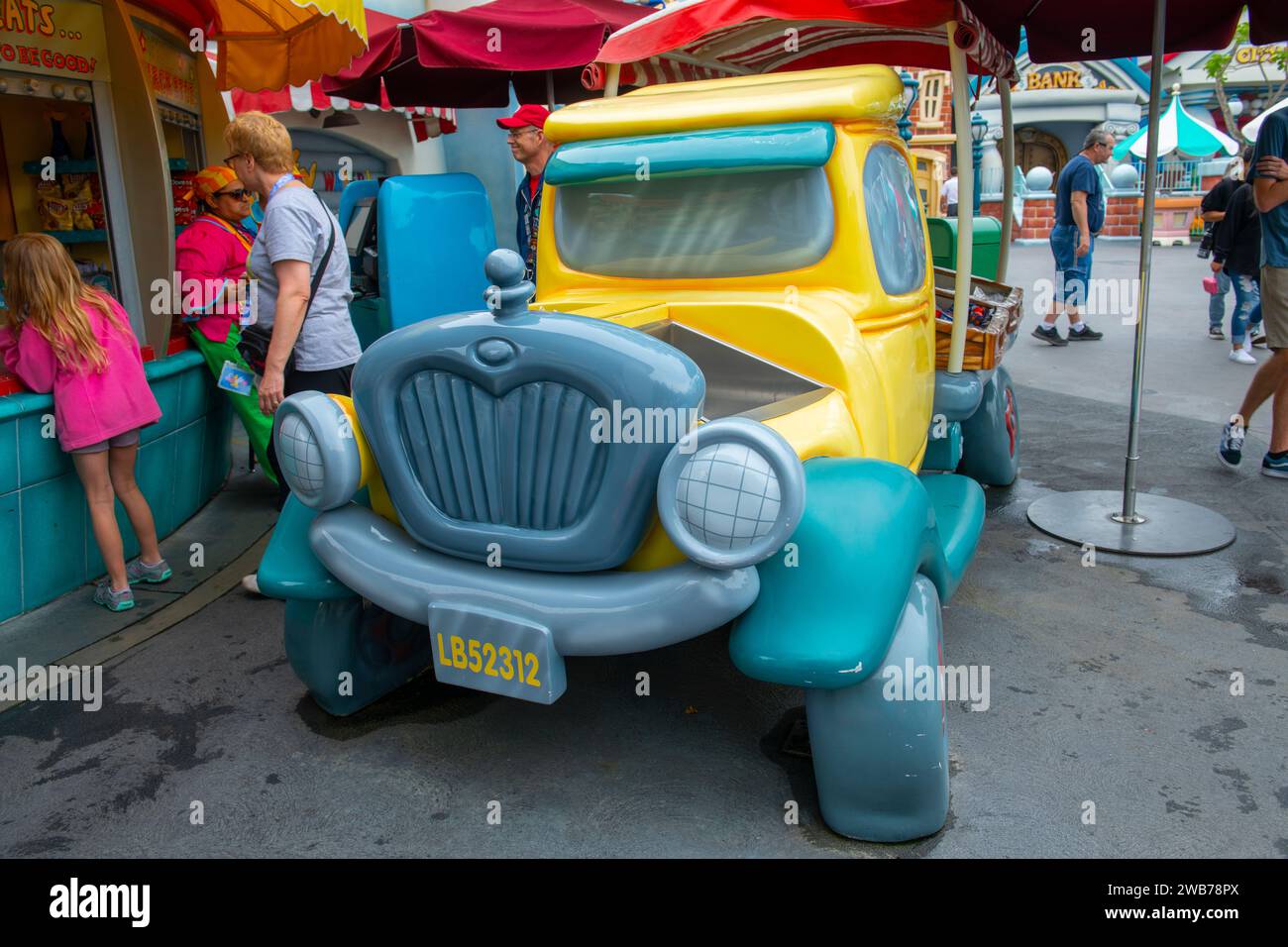 Cartoon Car at Toontown in Disneyland Park in Anaheim, California CA ...