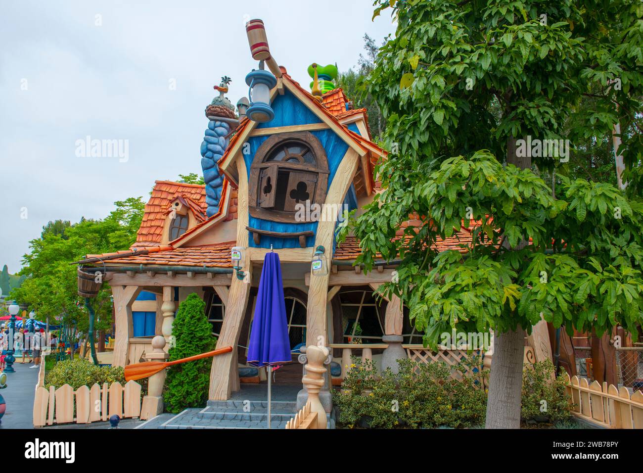 Goofy's house at Toontown in Disneyland Park in Anaheim, California CA ...