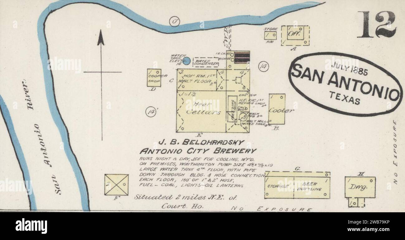 1885 fire map hi-res stock photography and images - Alamy