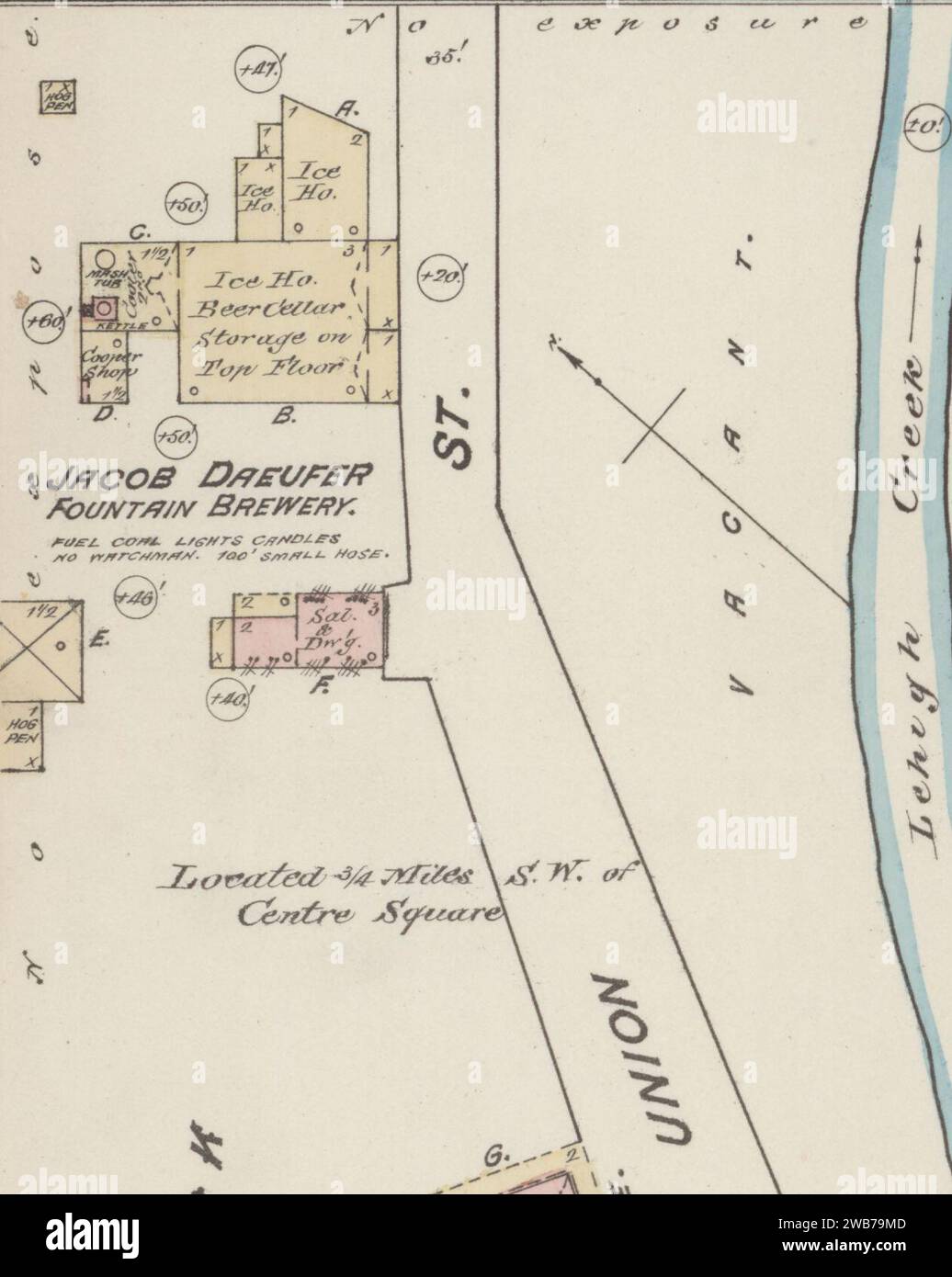 1885 fire map hi-res stock photography and images - Alamy