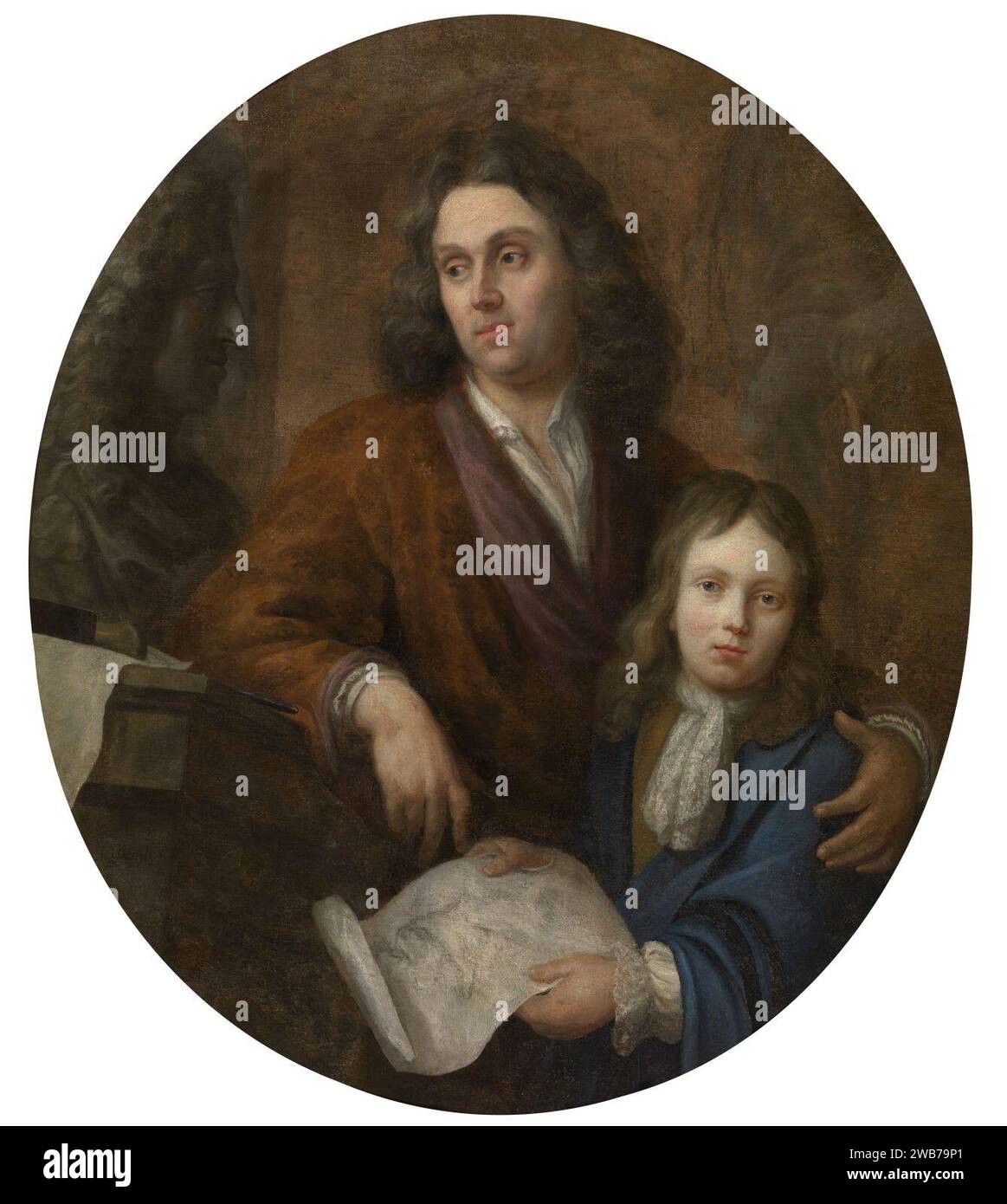 Jacob Denys - De beeldhouwer Willem Kerricx en zijn zoon Willem ...