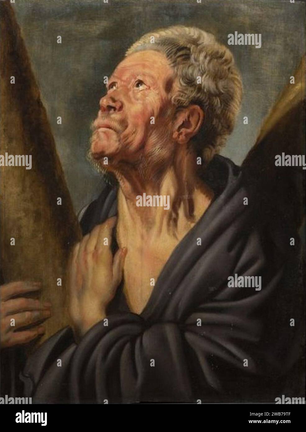 Jacob Jordaens - Abraham Grapheus as Saint Andrew Stock Photo - Alamy