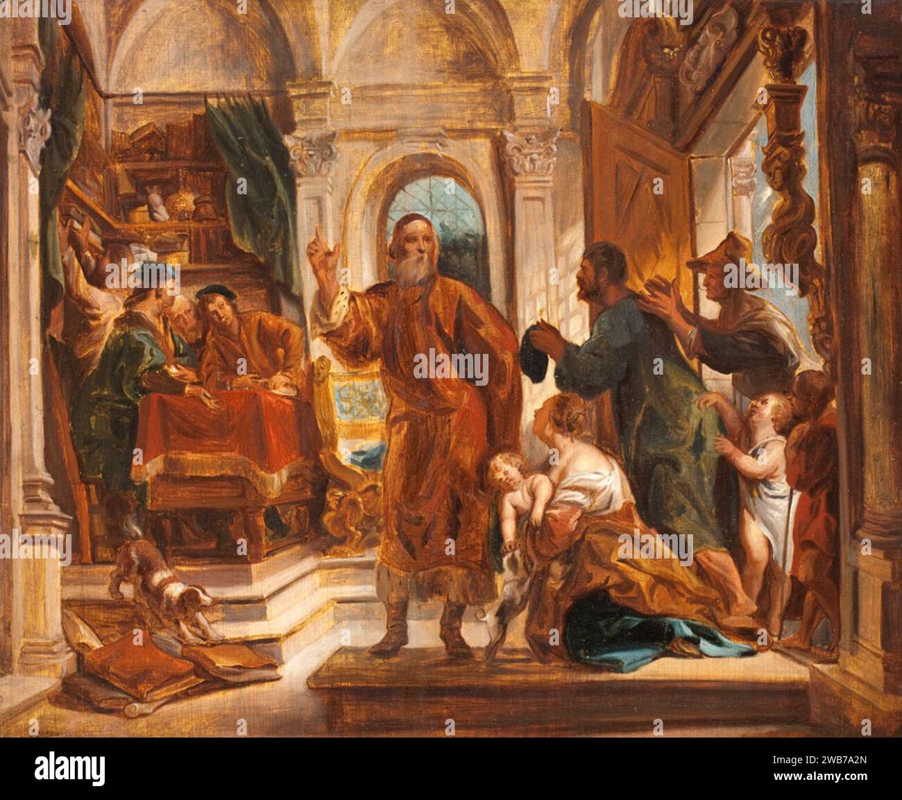 Jacob Jordaens - Św. Iwo wspomagający ubogich Stock Photo - Alamy