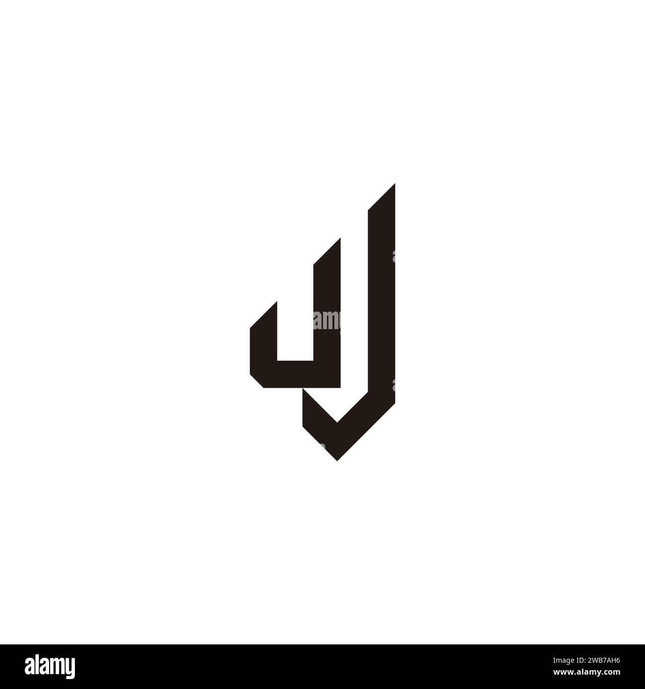 letter jj stripes geometric line logo vector Stock Vector Image & Art ...