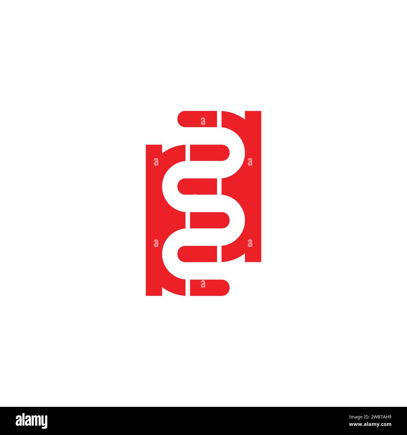 number 22 curves negative space logo vector Stock Vector Image & Art ...