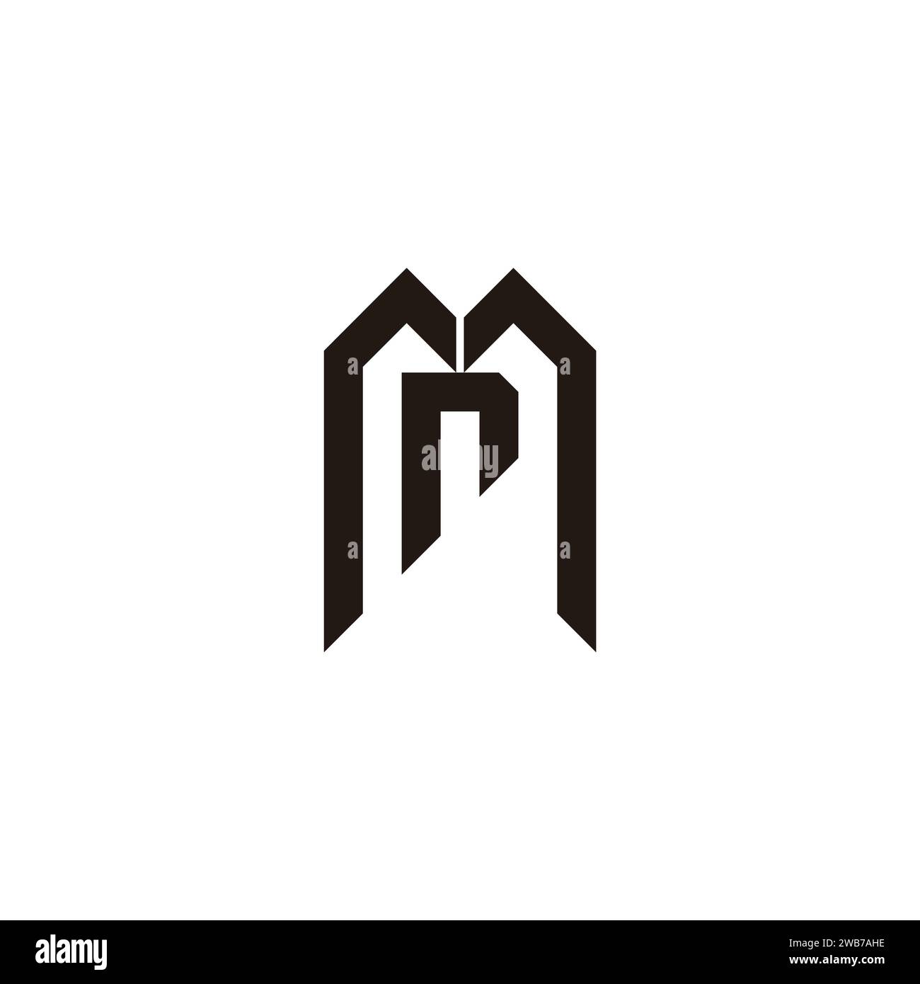 letter mr simple geometric line logo vector Stock Vector Image & Art ...