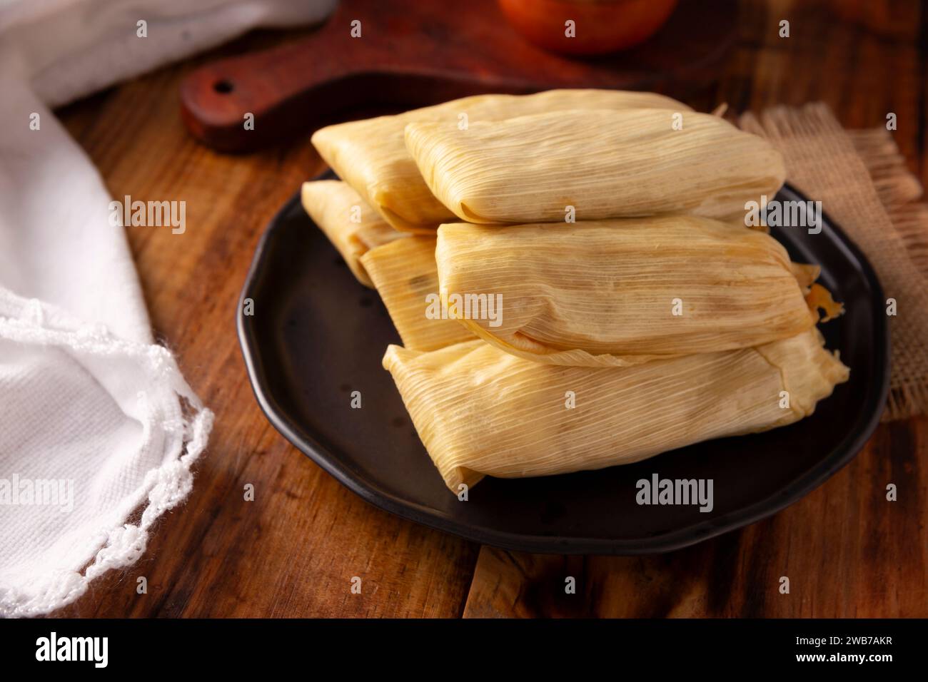 Tamales. hispanic dish typical of Mexico and some Latin American ...