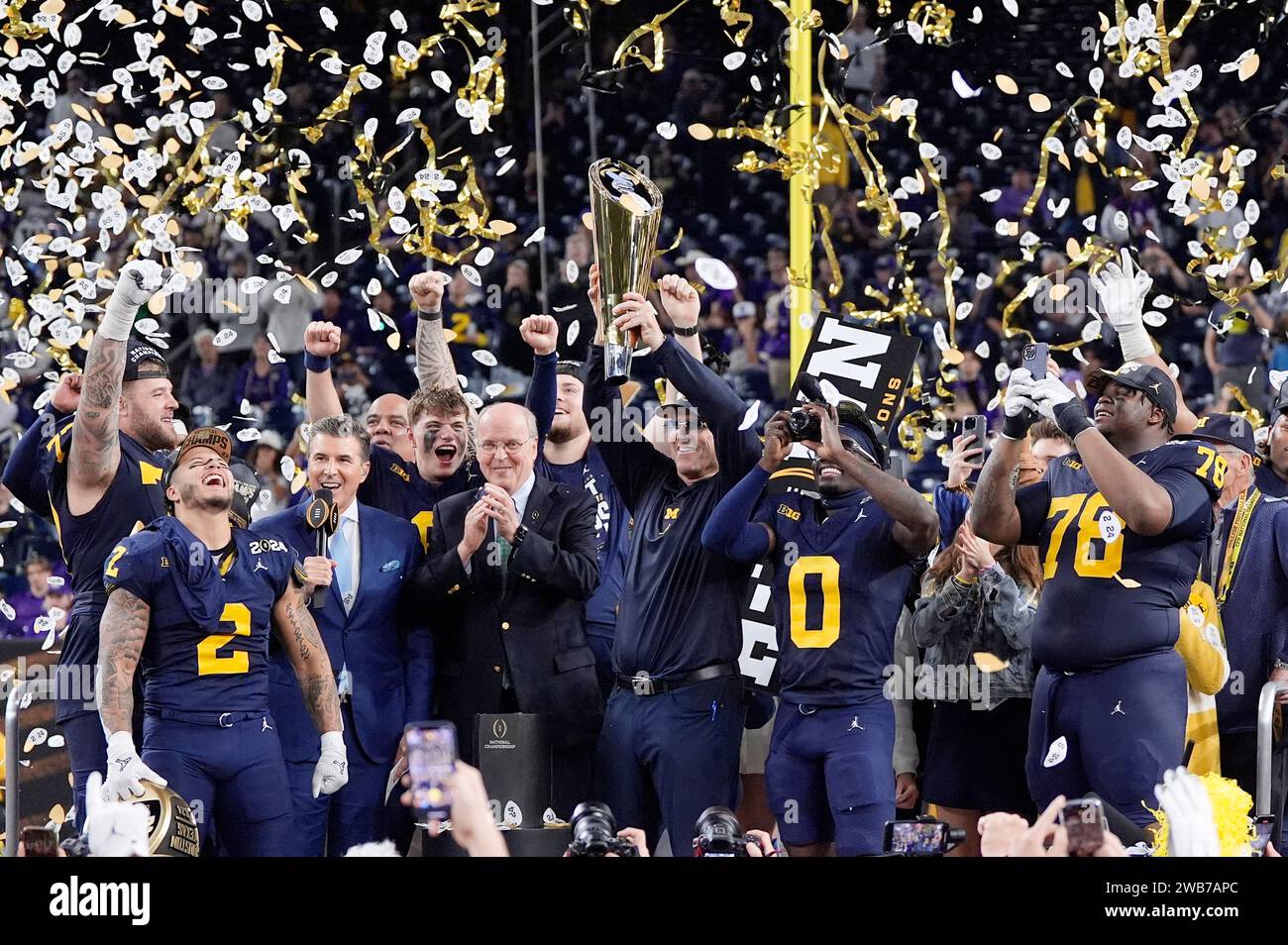 Houston, United States. 08th Jan, 2024. Michigan Wolverines head coach ...