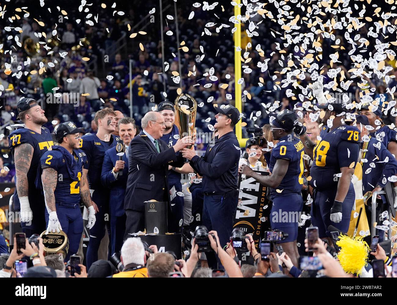 Houston, United States. 08th Jan, 2024. Michigan Wolverines head coach ...