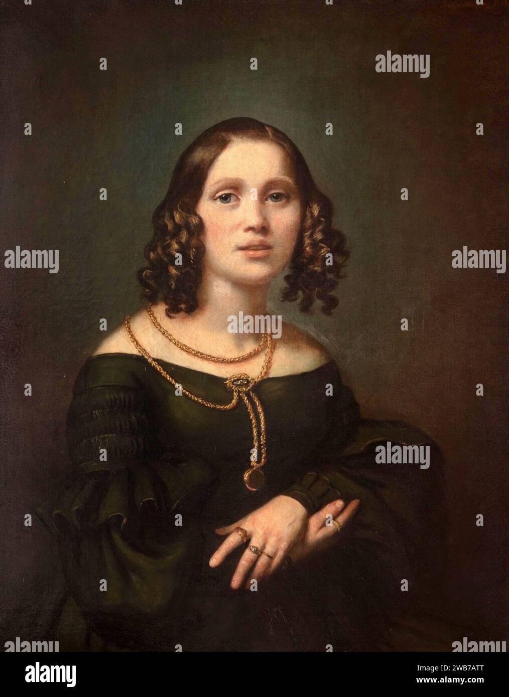 Jan Kanty Szwedkowski - Portret kobiety 1839 Stock Photo - Alamy