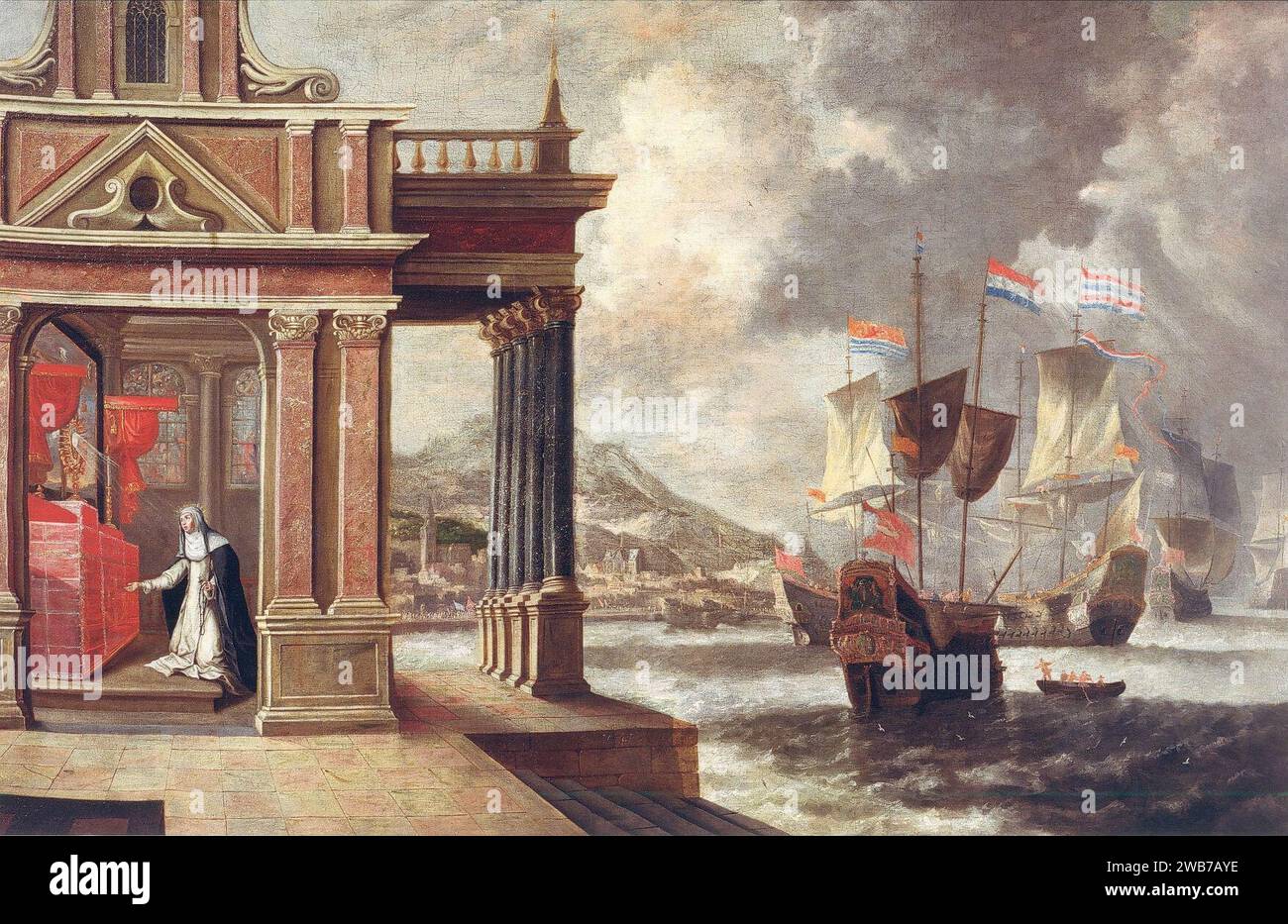 Jan Peeters (I) - Saint Catherine of Ricci and the fleet embarking ...