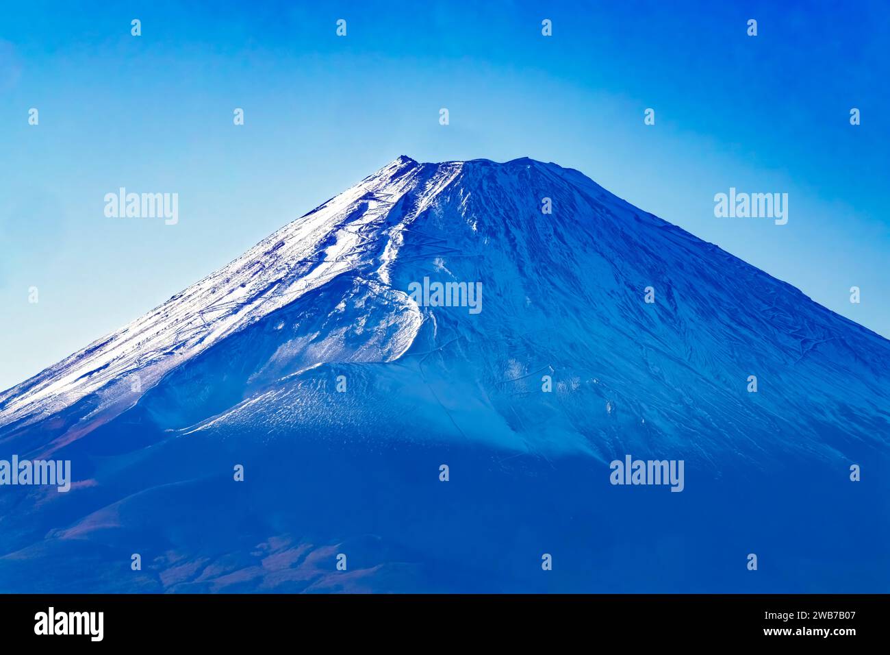 Colorful Snowy Mount Fuji Mountain Hakone Kanwagawa Japan. Last ...