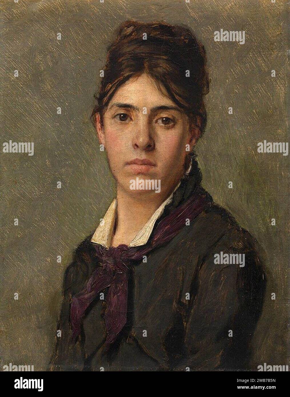 Jan Van Beers - Portrait of Henrica Van Beers, sister of the painter ...