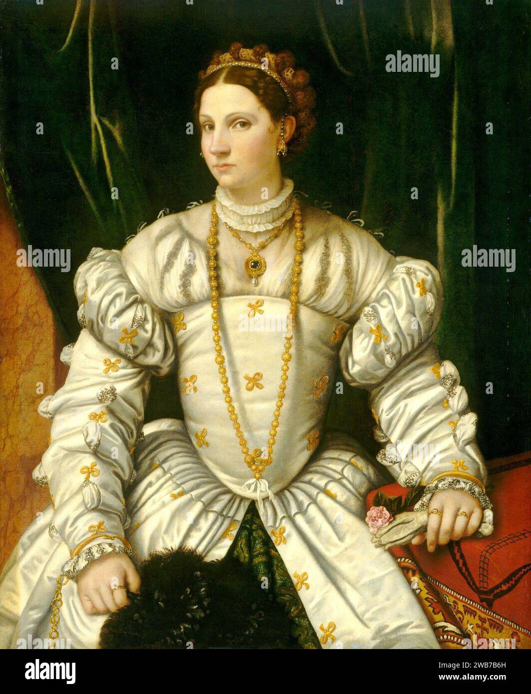 Jan van Calcar - Portrait of Barbara Radziwill Stock Photo - Alamy