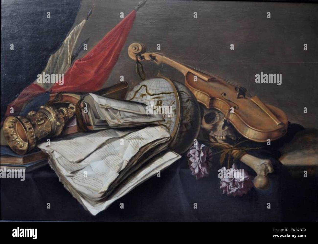 Jan van Dalen (II) - Vanitas still life Stock Photo - Alamy
