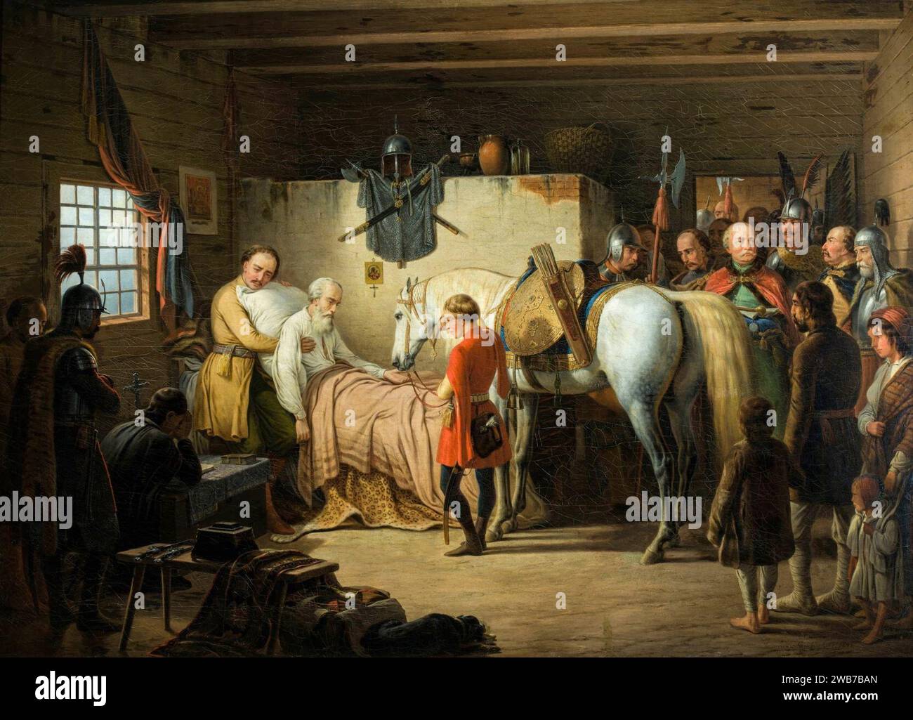 January Suchodolski - Śmierć Stefana Czarnieckiego 1844 Stock Photo - Alamy