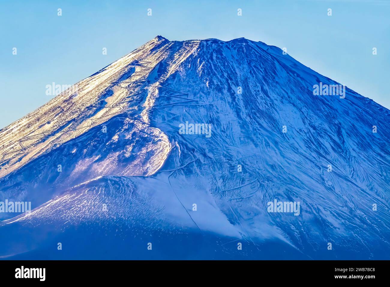 Colorful Snowy Mount Fuji Mountain Hakone Kanwagawa Japan. Last ...