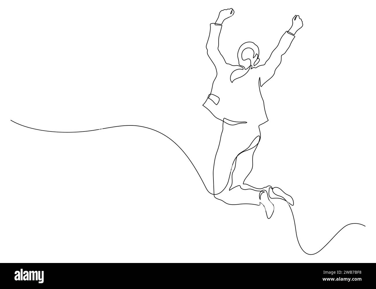 happy business woman in mid air jumping successful celebrating triumph ... happy business woman in mid air jumping successful celebrating triumph ...