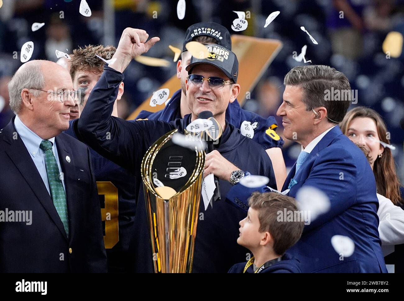 Houston, United States. 08th Jan, 2024. Michigan Wolverines head coach ...
