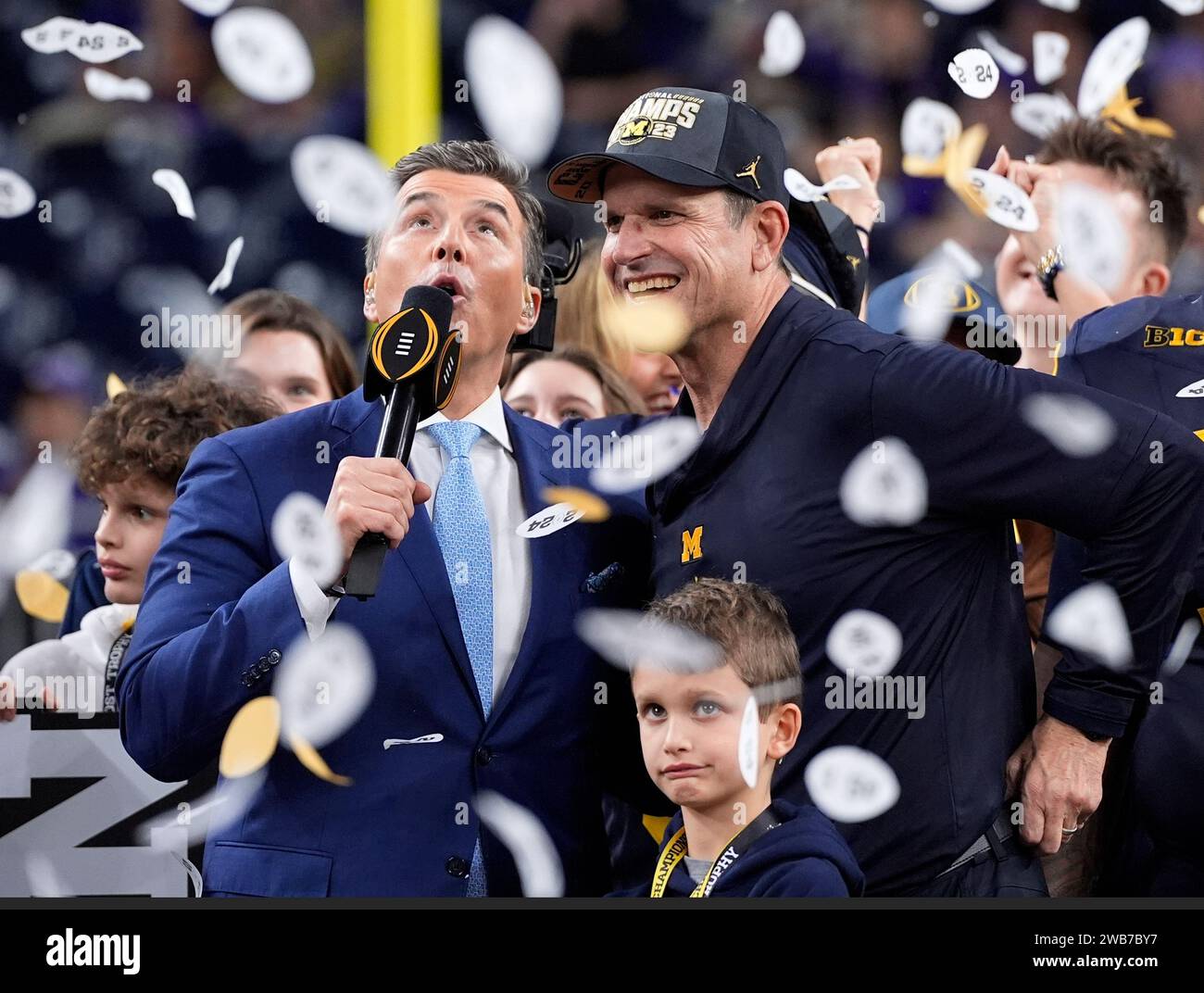 Houston, United States. 08th Jan, 2024. Michigan Wolverines head coach ...