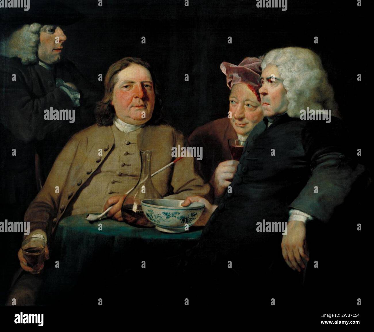 Joseph Highmore (1692-1780) - Mr Oldham and his Guests Stock Photo - Alamy