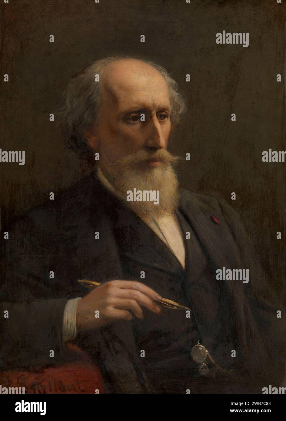 Joseph Stallaert - Self-portrait Stock Photo - Alamy