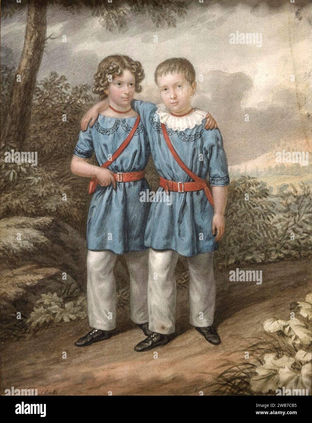 Józef Sonntag - Alfred i Adam Potoccy Stock Photo - Alamy