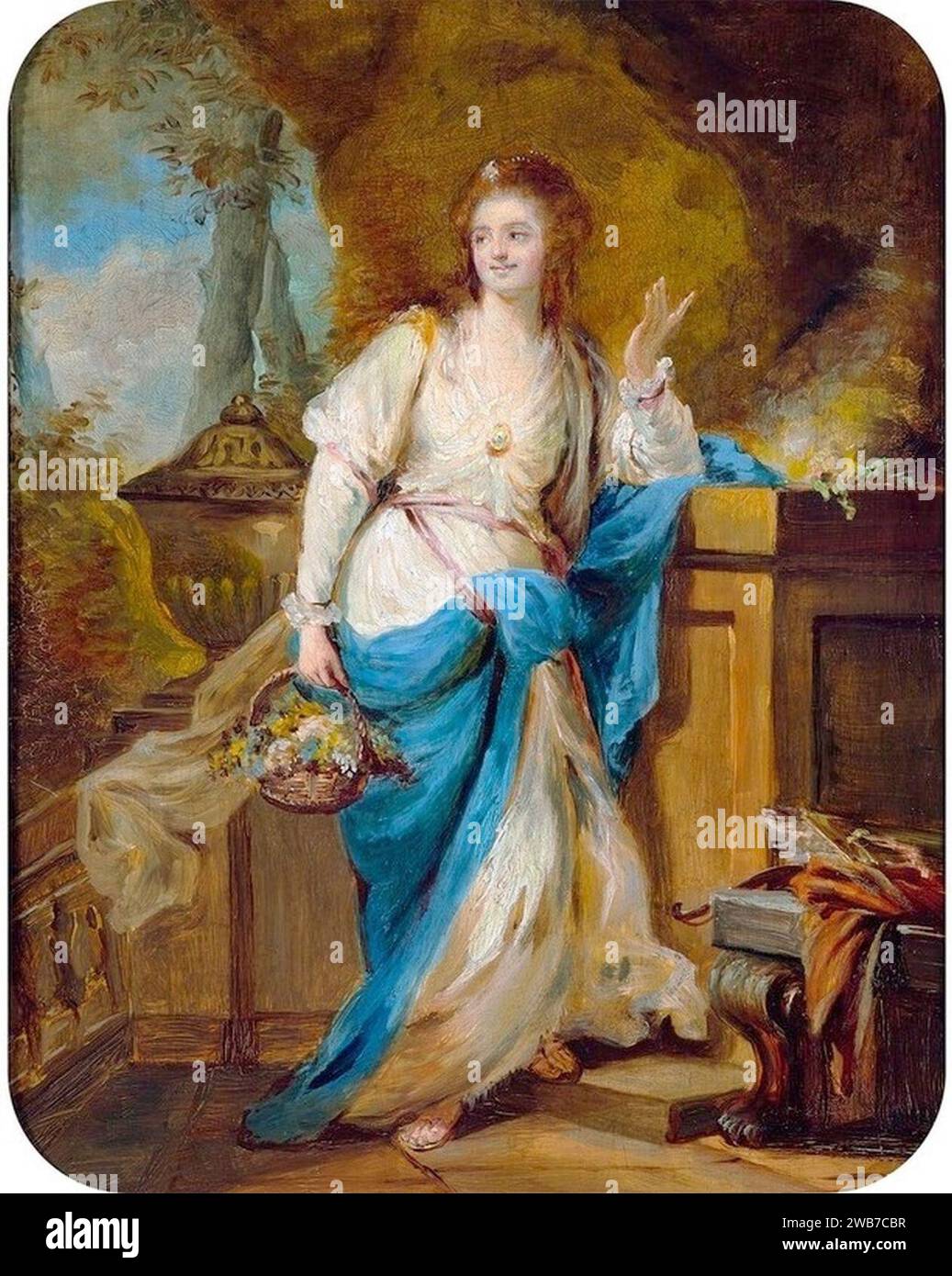 Józef Grassi - Kunegunda z Brzozowskich Ostrowska (szkic Stock Photo ...