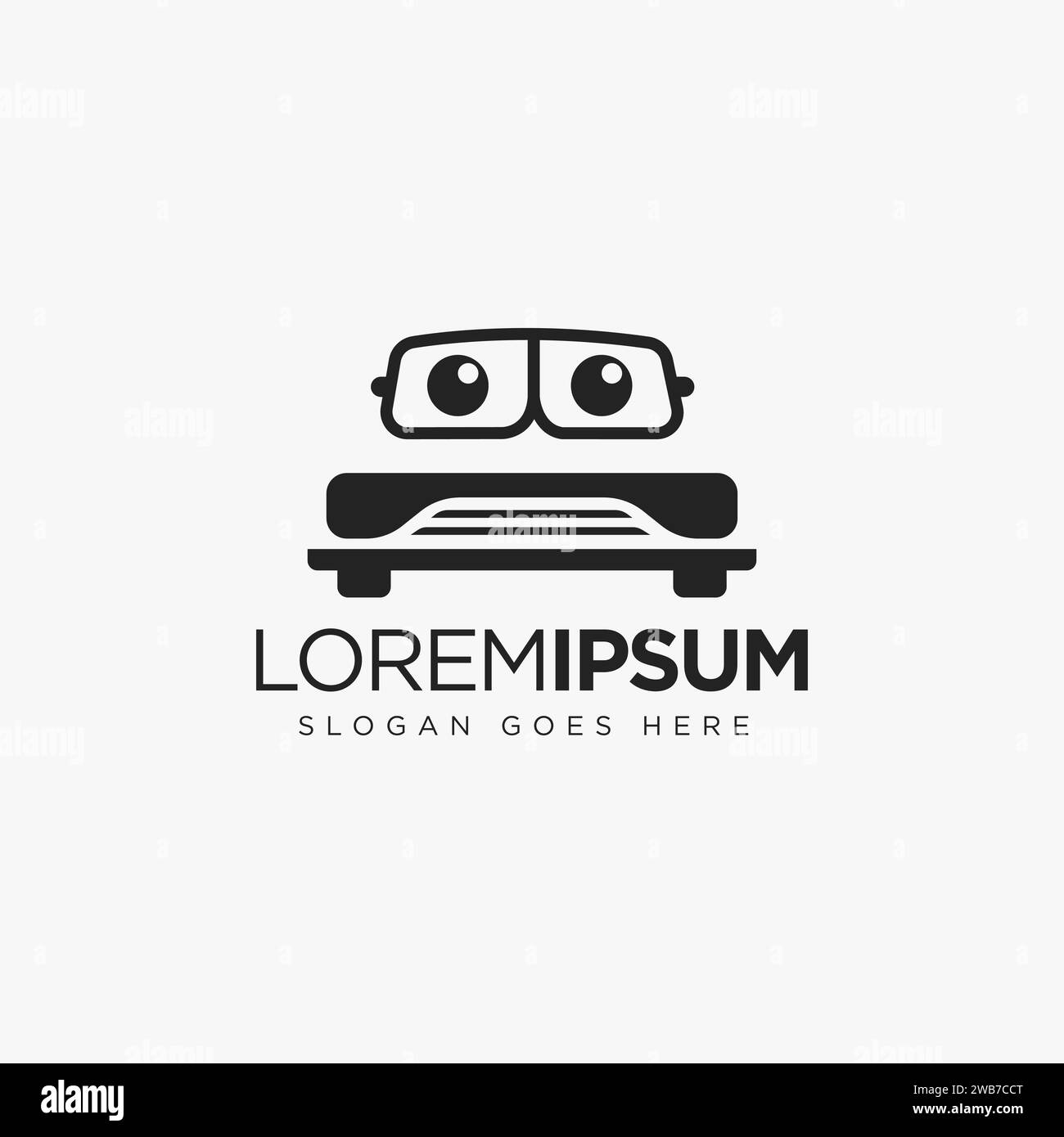 Car geeks logo, glass eye and car vector logo icon template on white ...