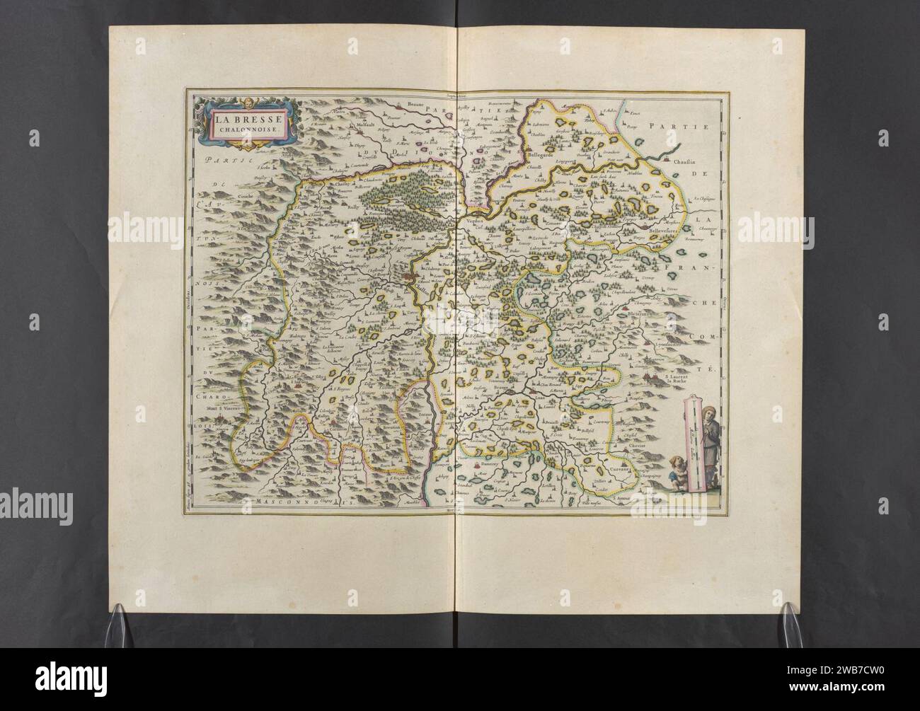 La Bresse Chalonnoise - Atlas Maior, vol 8, map 21 - Joan Blaeu, 1667 ...