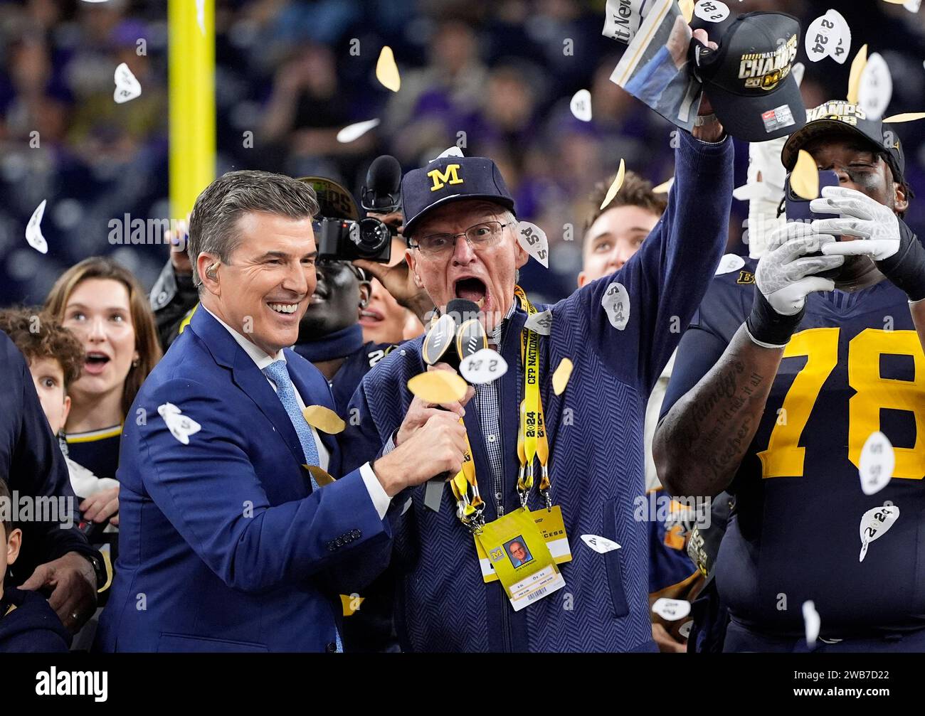 Houston, United States. 08th Jan, 2024. Michigan Wolverines assistant ...