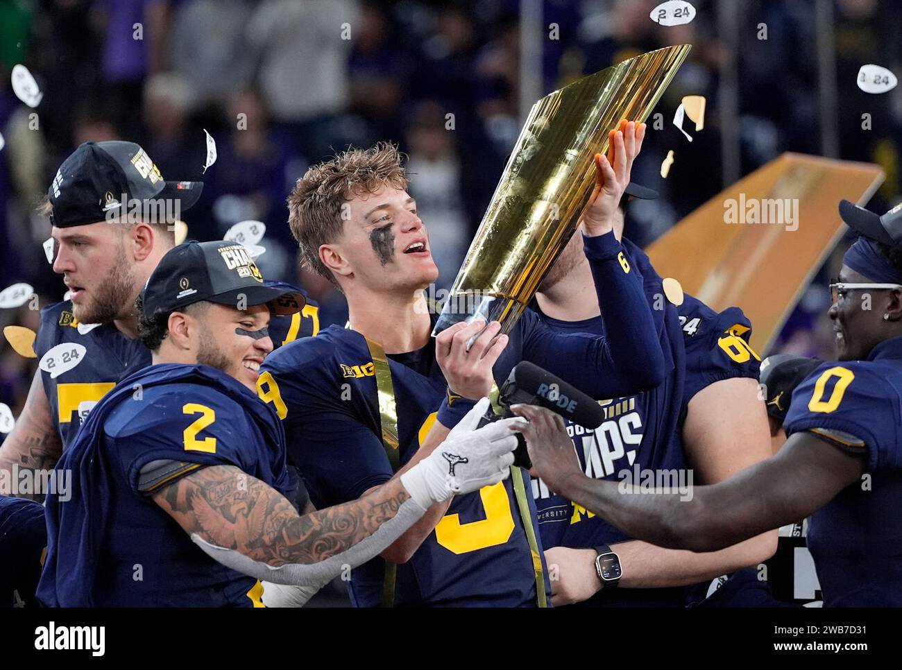 Houston, United States. 08th Jan, 2024. Michigan Wolverines quarterback ...