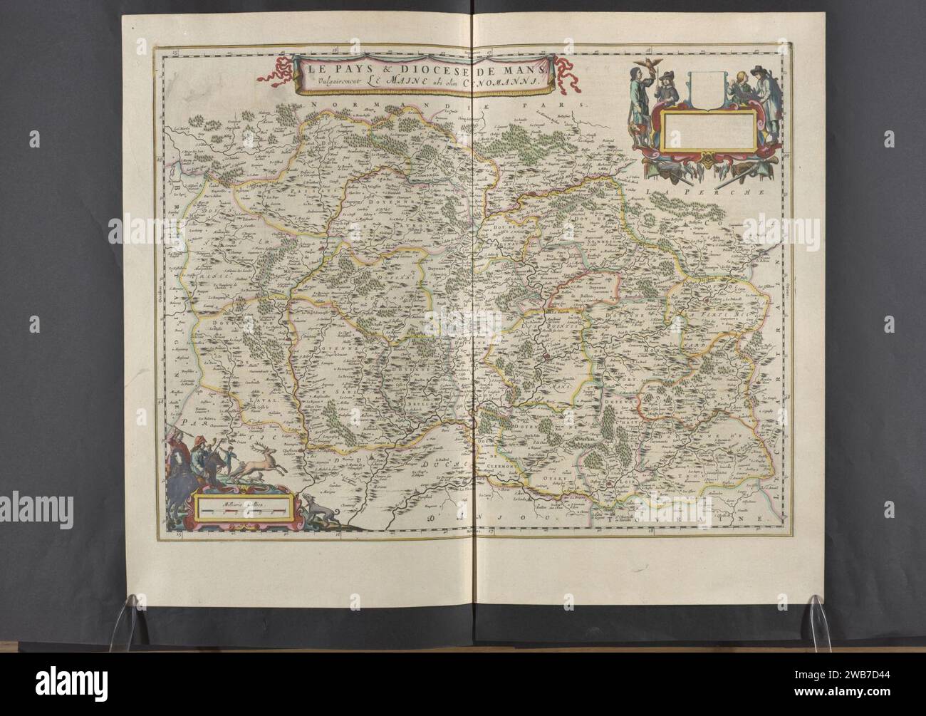 Le Pays & Diocese De Mans - Atlas Maior, vol 7, map 25 - Joan Blaeu ...