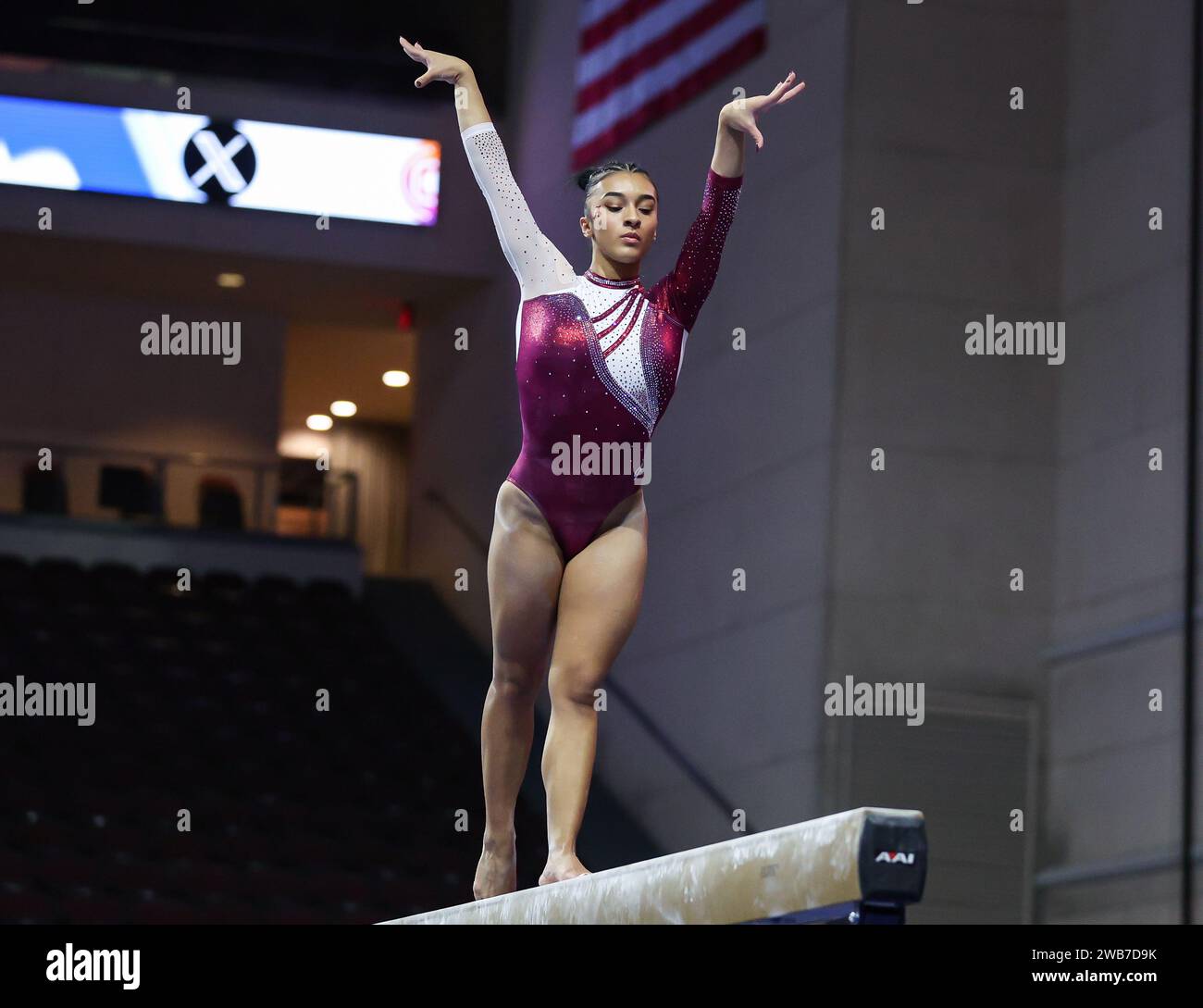 Las Vegas, NV, USA. 6th Jan, 2024. Alabama's Luisa Blanco competes on ...