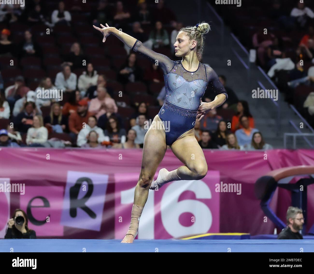 Las Vegas, NV, USA. 6th Jan, 2024. Cal's Ella Cesario competes on the ...