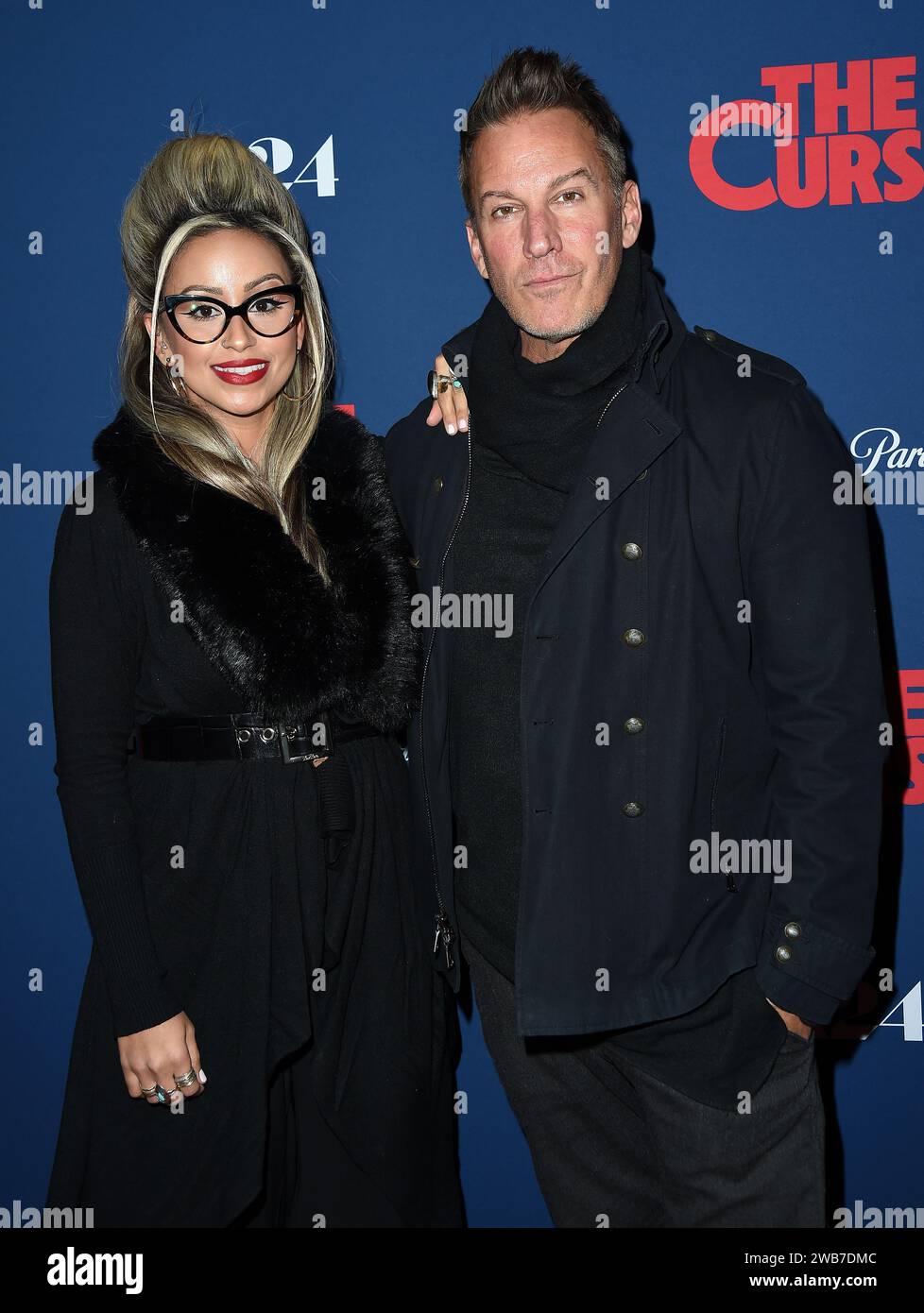 Beverly Hills, USA. 08th Jan, 2024. Dan Cortese and Carolina Londono ...