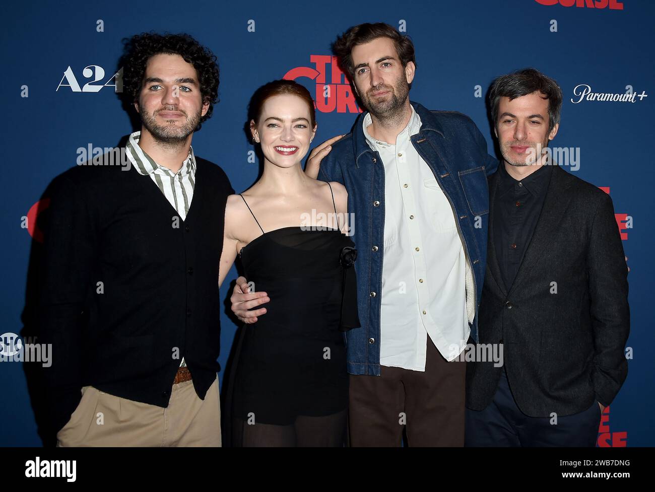 Beverly Hills, USA. 08th Jan, 2024. Benny Safdie, Emma Stone, Dave ...