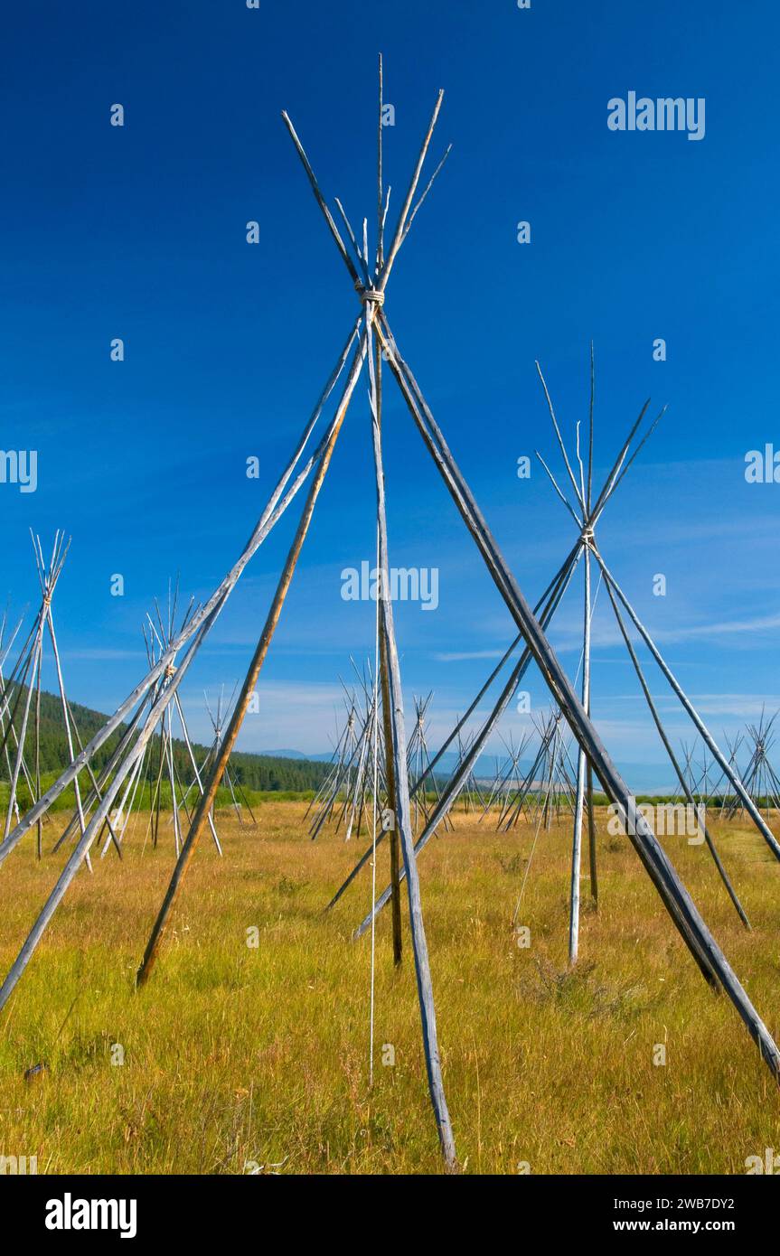 Tipis at Nez Perce Camp, Big Hole National Battlefield, Nez Perce ...