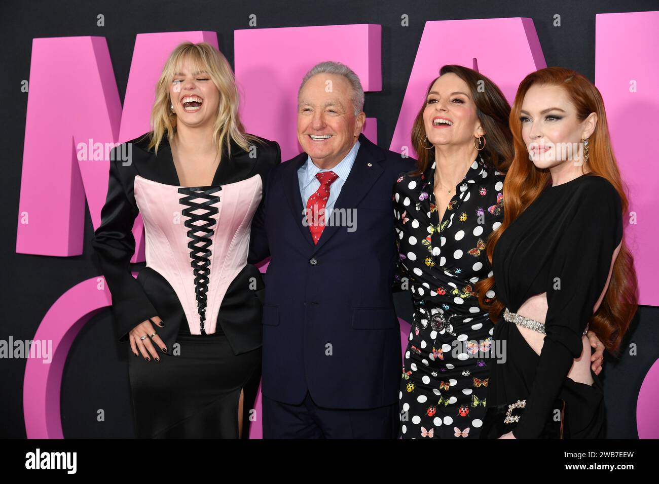 Reneé Rapp, Lorne Michaels, Tina Fey and Lindsay Lohan Stock Photo - Alamy