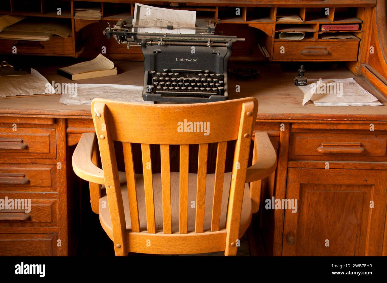 Desk, Virginia City National Historic Landmark District, Montana Stock ...